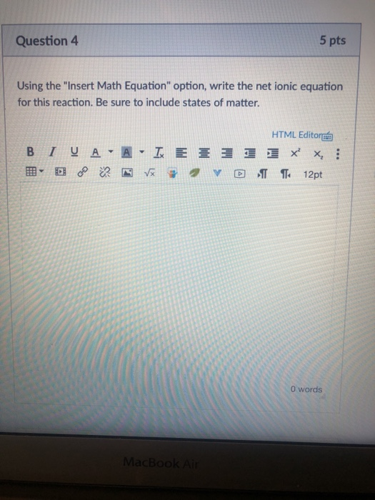 Solved DQuestion 2 10 pts A precipitation reaction occurs | Chegg.com Solved DQuestion 2 10 pts A precipitation reaction occurs | Chegg.com