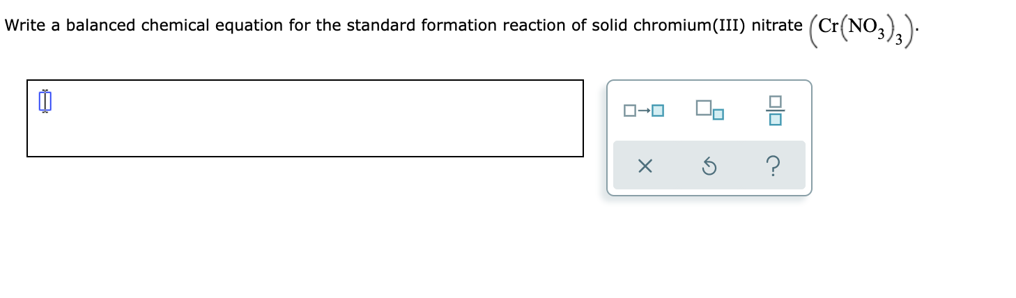 Solved Write a balanced chemical equation for the standard | Chegg.com