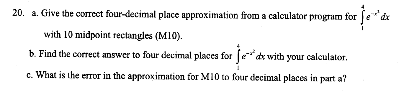 Solved 4 20. a. Give the correct four-decimal place | Chegg.com