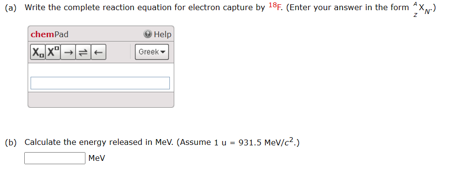(a)Write the complete reaction equation for electron | Chegg.com
