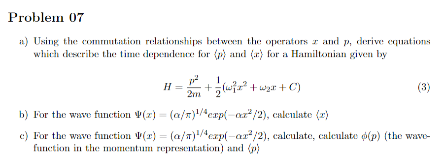 Solved a) Using the commutation relationships between the | Chegg.com