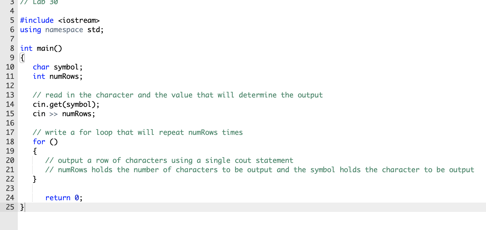Solved 5.5 Lab 30: Square of Characters Write a program to | Chegg.com