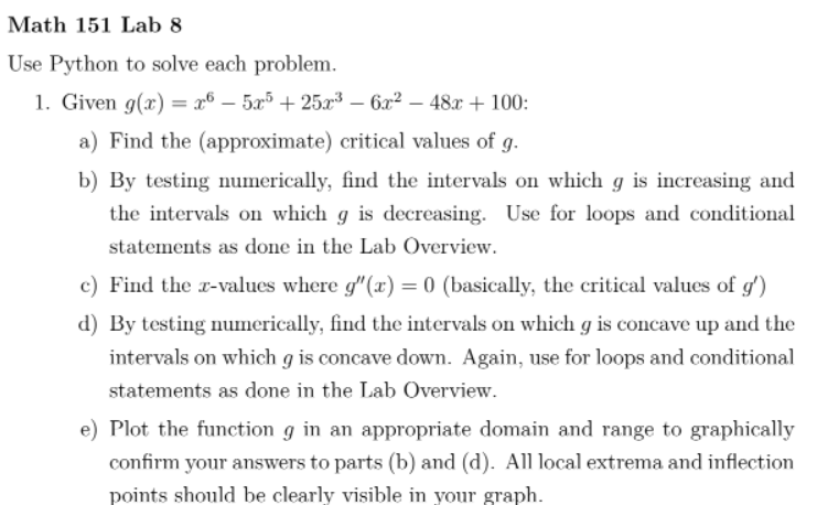 Solved Please use SYMPY and PYTHON to solve! Thanks!! Please | Chegg.com
