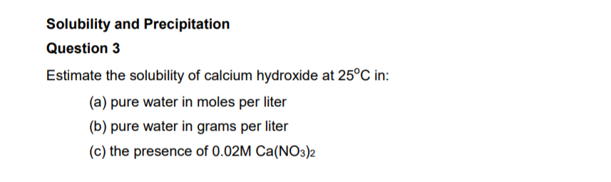 Solved Question 2 When an aqueous solution of BaCl2 is mixed | Chegg.com