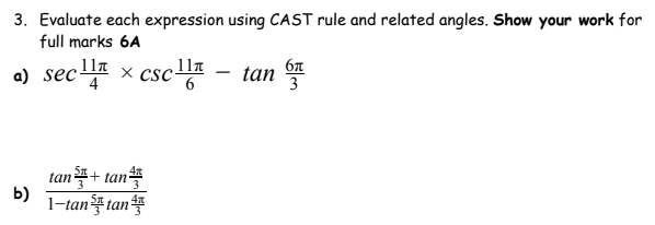 Solved 3. Evaluate each expression using CAST rule and | Chegg.com