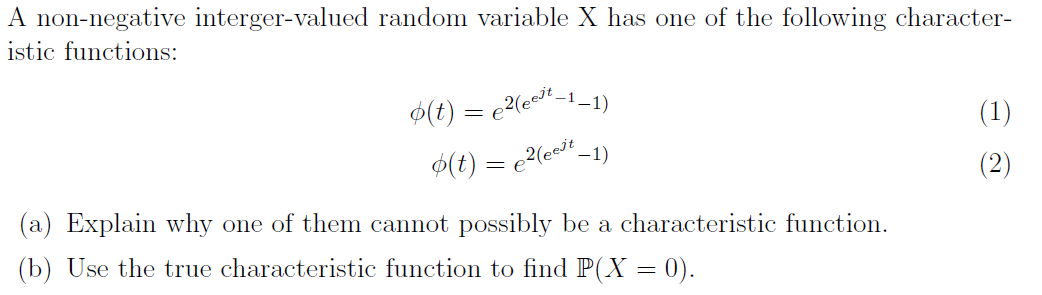 Solved A Non Negative Interger Valued Random Variable X Has 4113