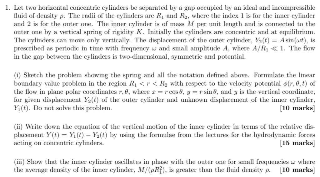 Hi can someone please help with this fluid-structure | Chegg.com