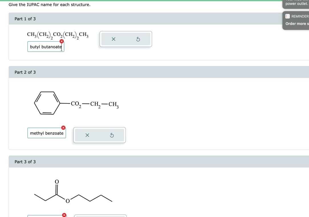 Solved Write the systematic name of each organic | Chegg.com