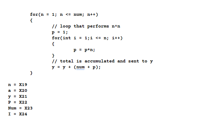 Solved Transform this C Code into ARMv8 Assembly Code using | Chegg.com