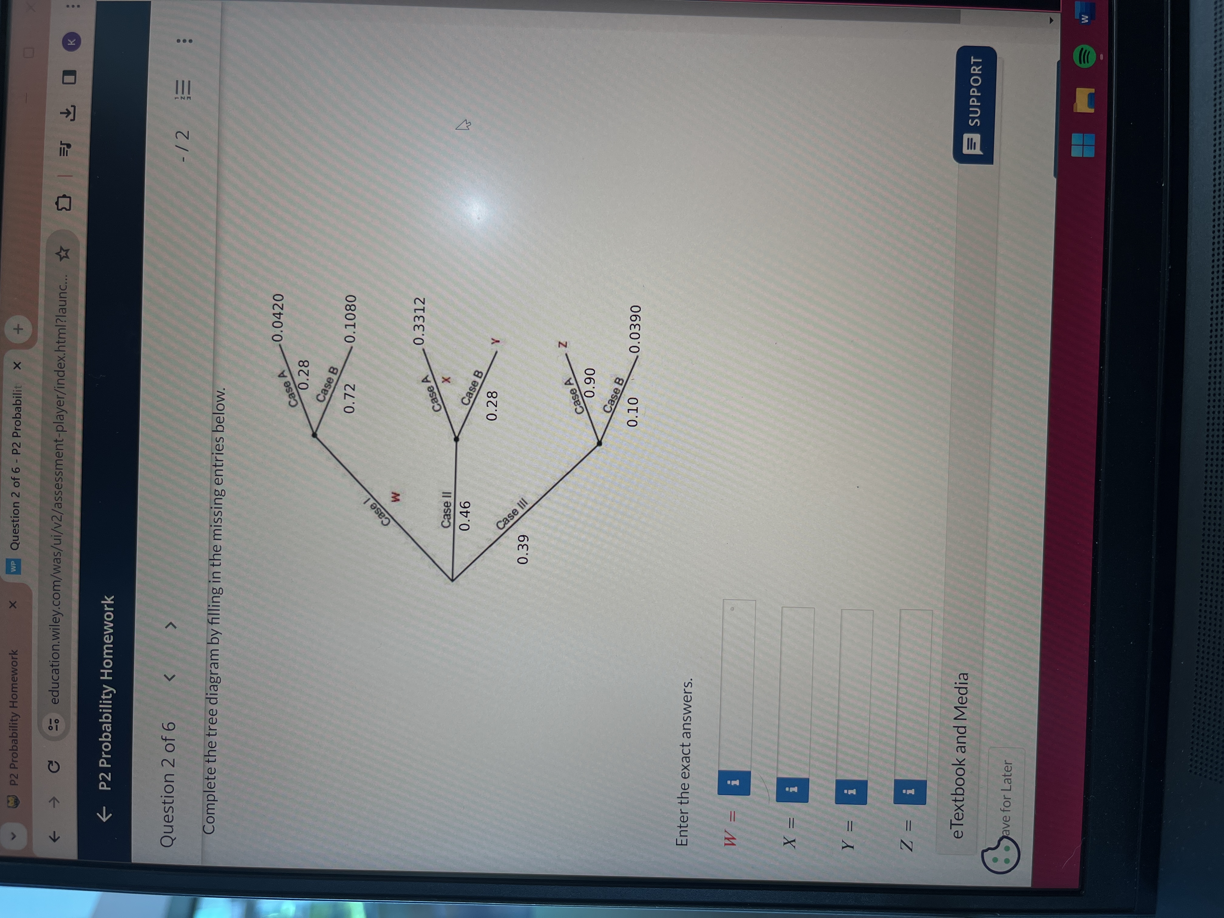 Solved Complete the tree diagram by filling in the missing | Chegg.com