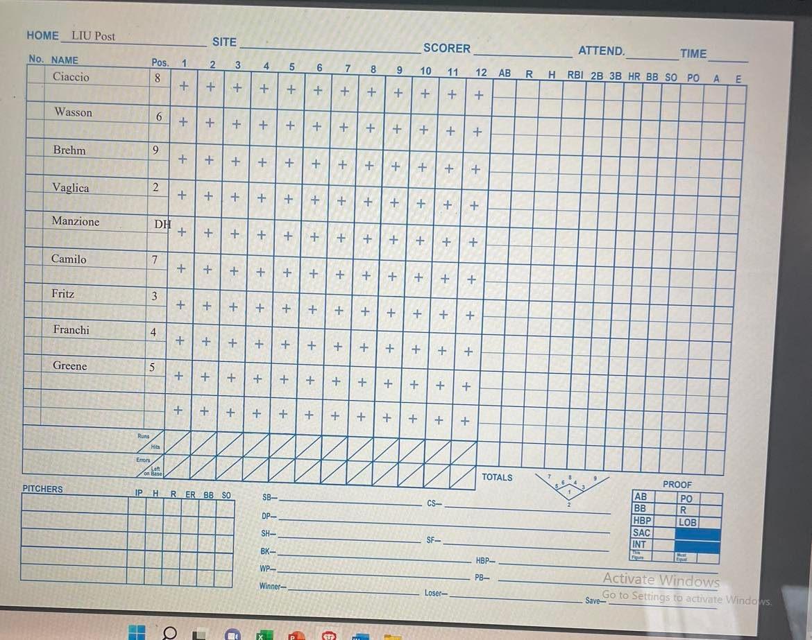 Use the attached baseball book to score the top of | Chegg.com