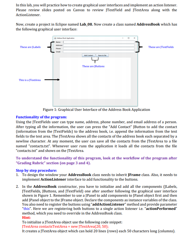 Solved In this lab, you will practice how to create | Chegg.com
