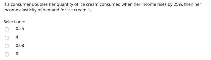 Solved If a consumer doubles her quantity of ice cream | Chegg.com