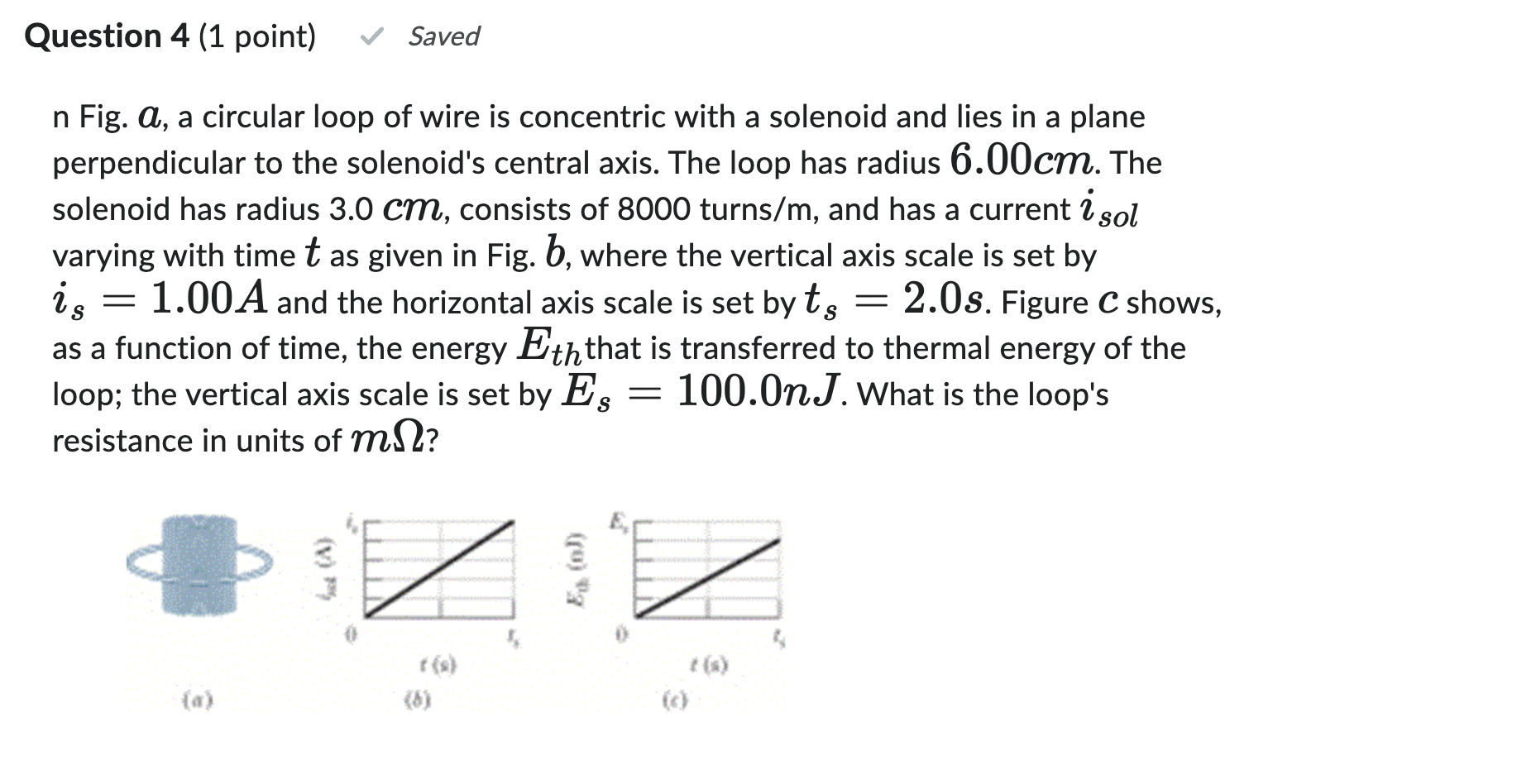 Solved n Fig. a, a circular loop of wire is concentric with | Chegg.com
