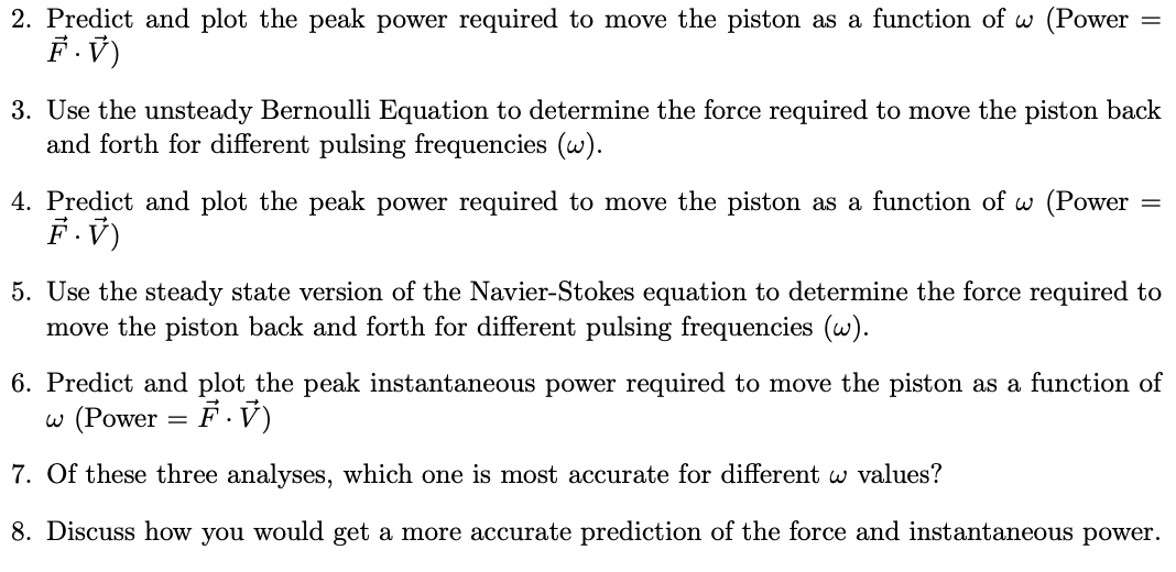 In this problem you will compare steady Bernoulli, | Chegg.com In this problem you will compare steady Bernoulli, | Chegg.com