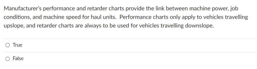 Solved Manufacturer's performance and retarder charts | Chegg.com