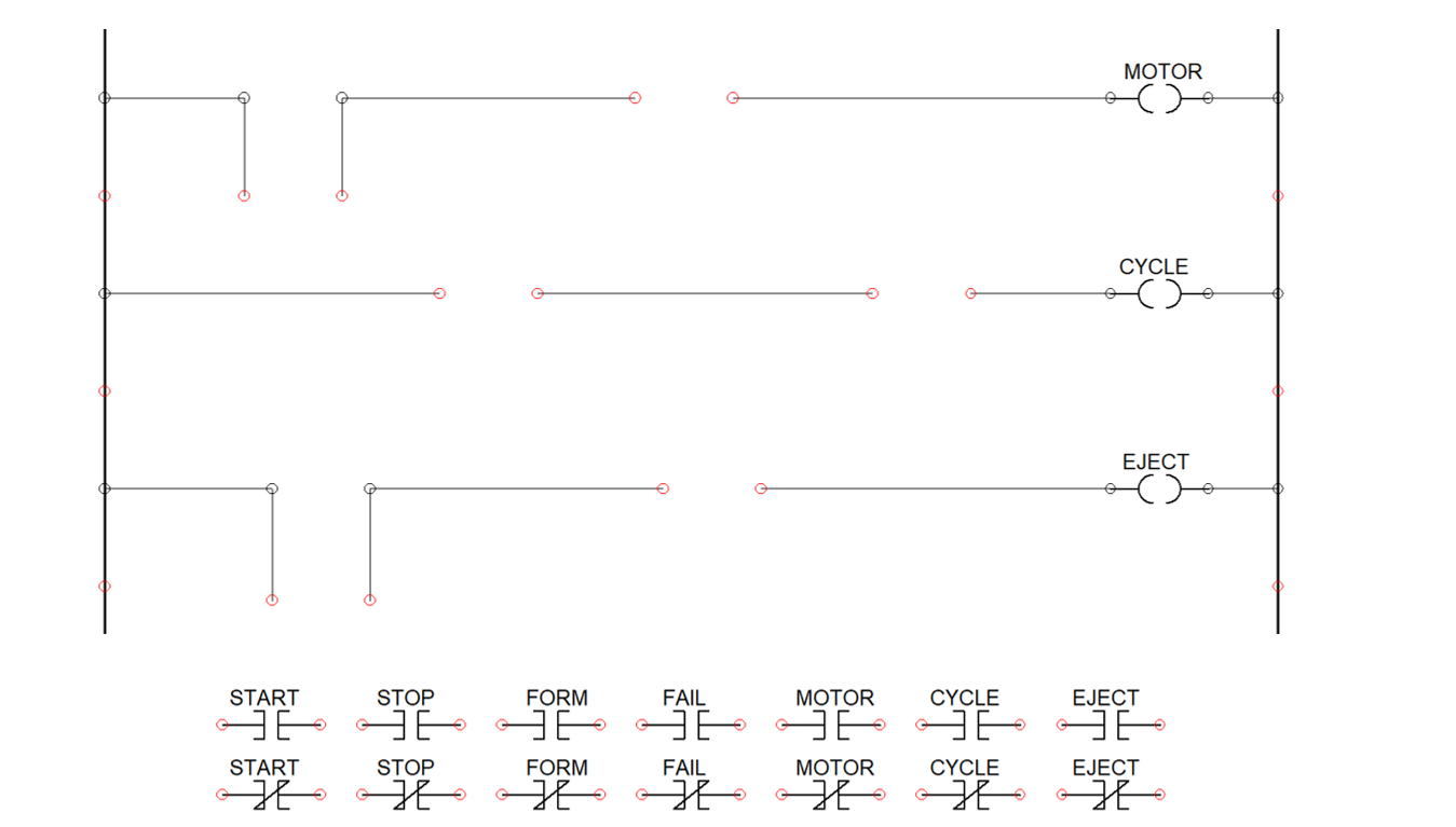 Solved Complete the ladder logic shown below. The system has | Chegg.com