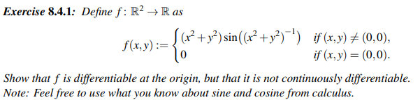 Solved Exercise 8.4.1: Define f:R2→R as | Chegg.com