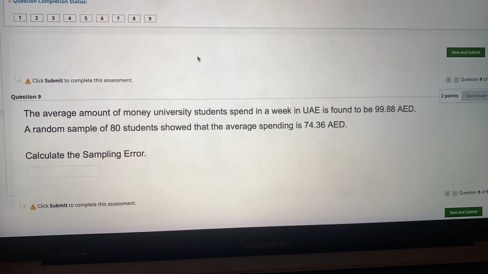 Solved Question completion Status: 1 2 3 4 5 6 7 8 9 Save | Chegg.com