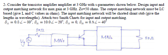 Solved 2- Consider the transistor amplifier amplifier at 3 | Chegg.com