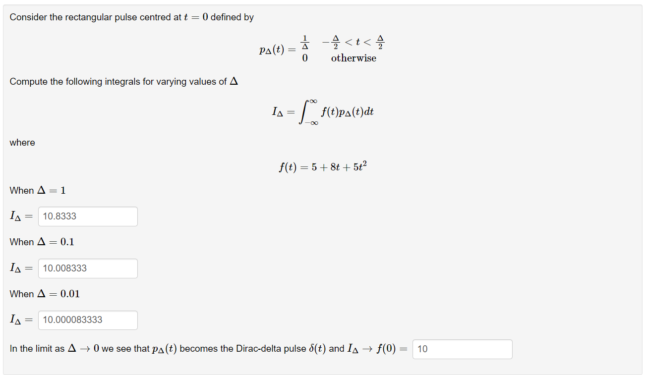 Solved Consider The Rectangular Pulse Centred At T0 9075