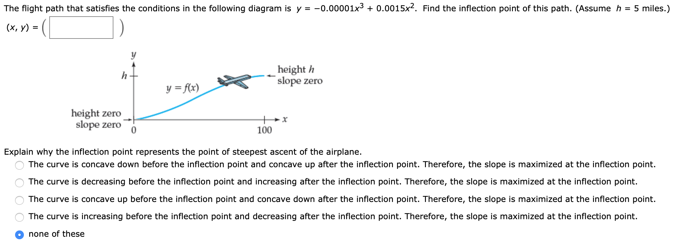 Solved The flight path that satisfies the conditions in the | Chegg.com