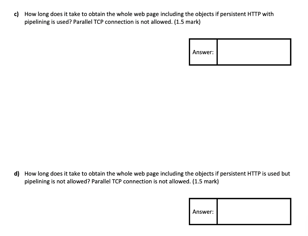 Question 2: (10 Marks] Suppose within a web browser | Chegg.com