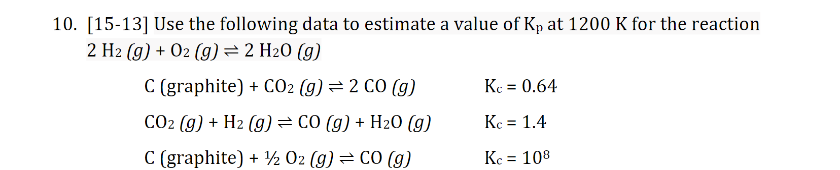 Solved 10. [15-13] Use the following data to estimate a | Chegg.com
