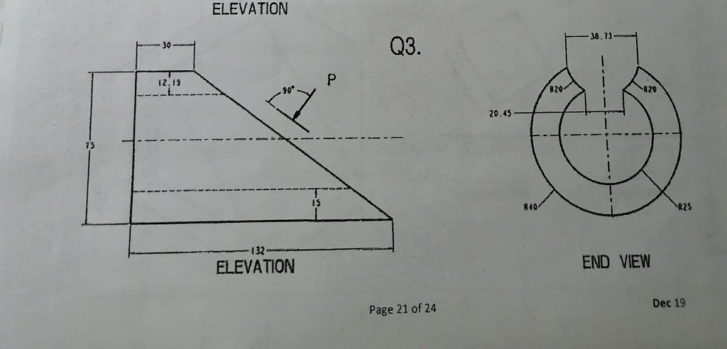 Solved These elevations and end views are given in the THIRD | Chegg.com