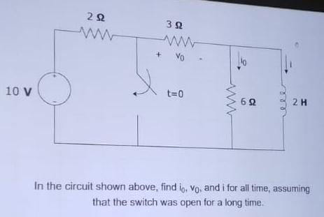 Solved In the circuit shown above, find i0,v0, and i for all | Chegg.com