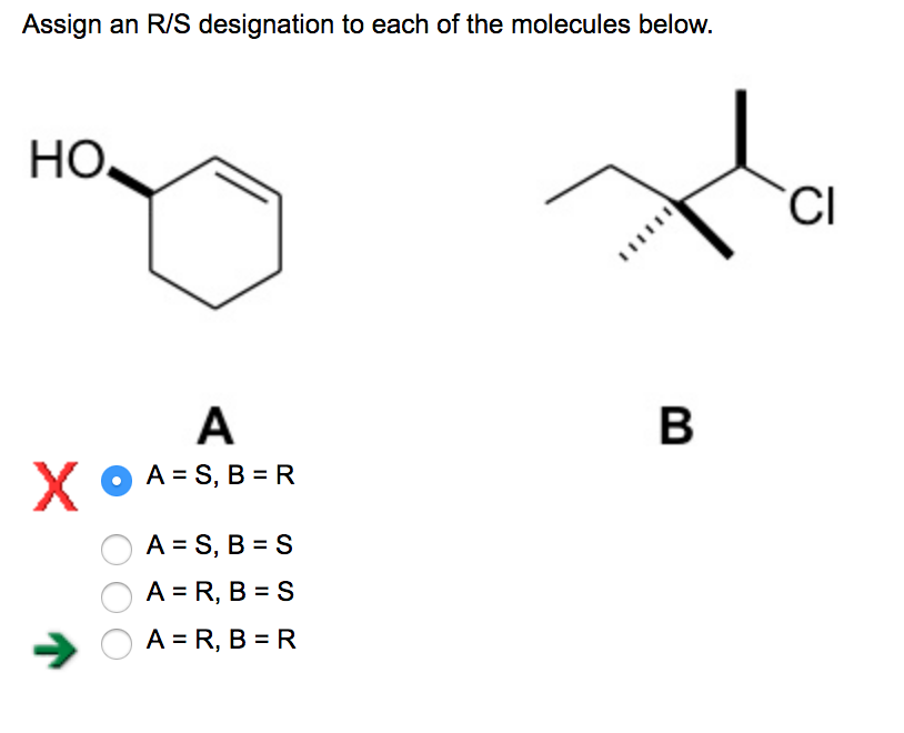 Solved Assign an R/S designation to each of the molecules | Chegg.com