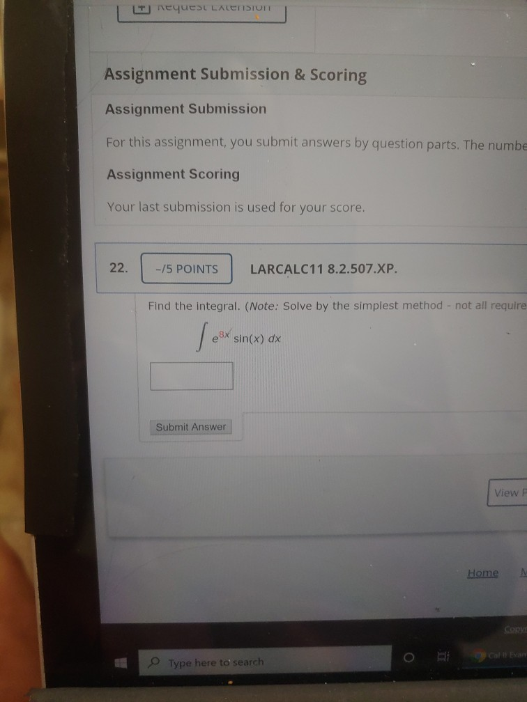 Solved I nequest Latension Assignment Submission & Scoring | Chegg.com