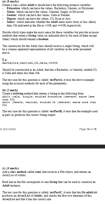 Solved Question 5 Answer parts (a) to (d) with solutions | Chegg.com