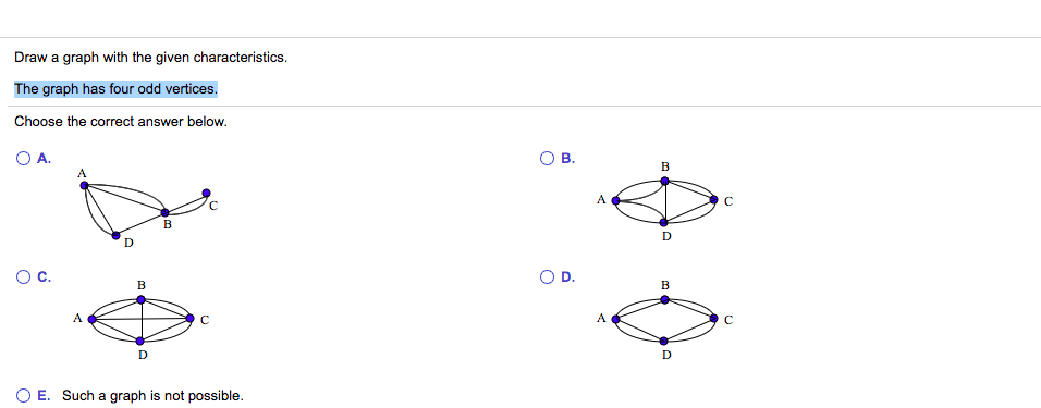 Solved Find the degree of each vertex in the graph. .E c Вт | Chegg.com