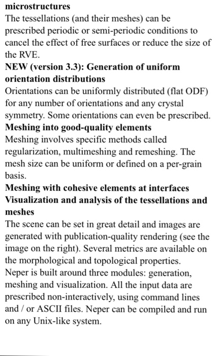 Solved Please provide me with neper file for 3d tesslation | Chegg.com