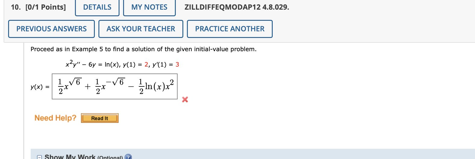 Solved Proceed as in Example 5 ﻿to find a solution of the | Chegg.com