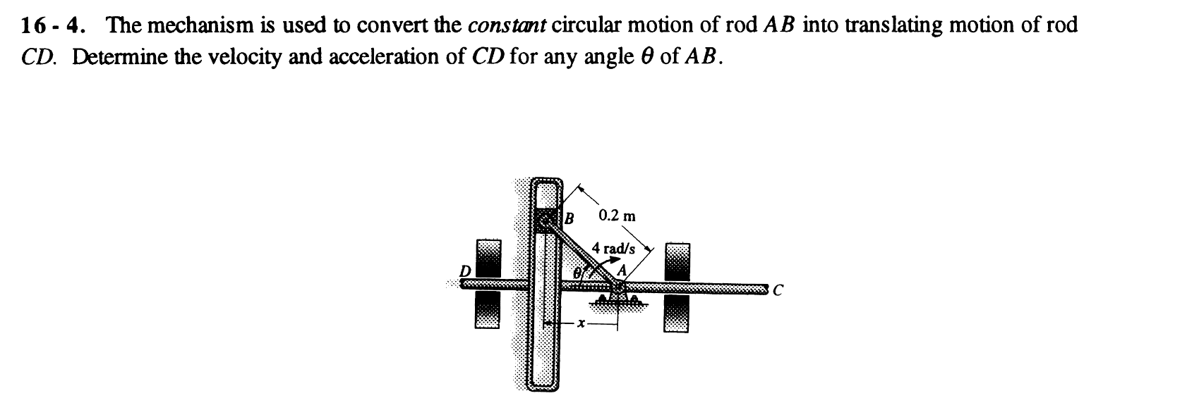 Solved 16 - 4. The mechanism is used to convert the constant | Chegg.com