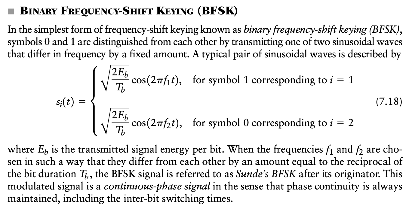 Solved . BINARY FREQUENCY-SHIFT KEYING (BFSK) In the | Chegg.com