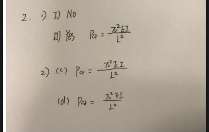 Solved 1) For columns (a) and (b) shown in the following | Chegg.com