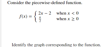 Solved Consider the piecewise-defined | Chegg.com