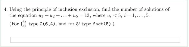 Solved 4. Using the principle of inclusion-exclusion, find | Chegg.com