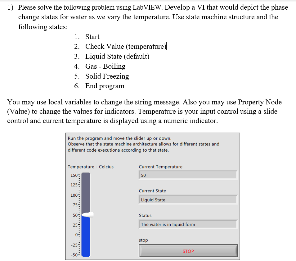 1 Please Solve The Following Problem Using Labview