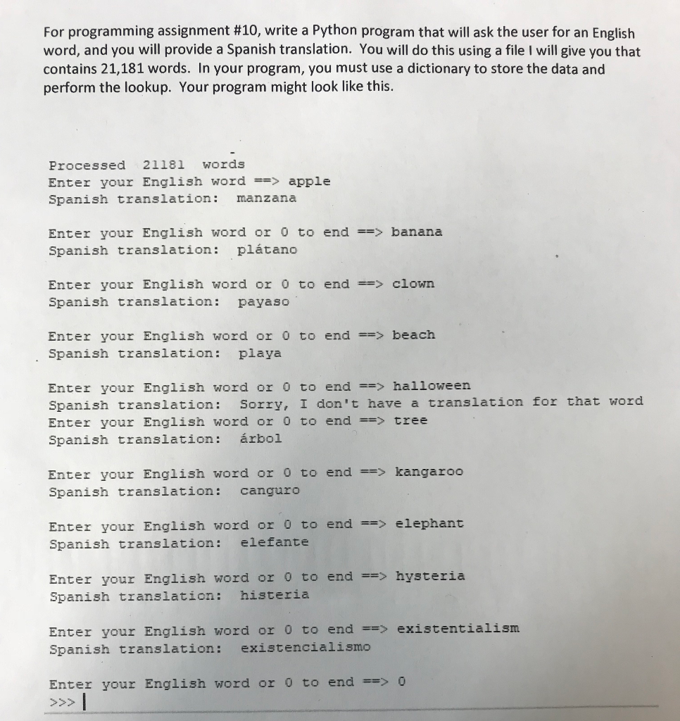 PYTHON 3 PROGRAM: please add onto or fix the code I | Chegg.com