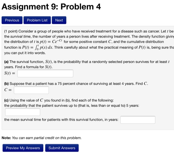 Solved Assignment 9 Problem 4 Previous Problem List Next 1 2230