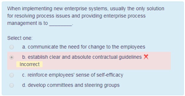 Solved When implementing new enterprise systems, usually the | Chegg.com