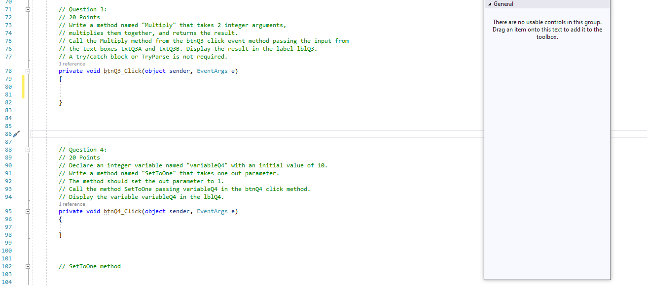 Solved Write a method named "Multiply" that takes 2 integer | Chegg.com
