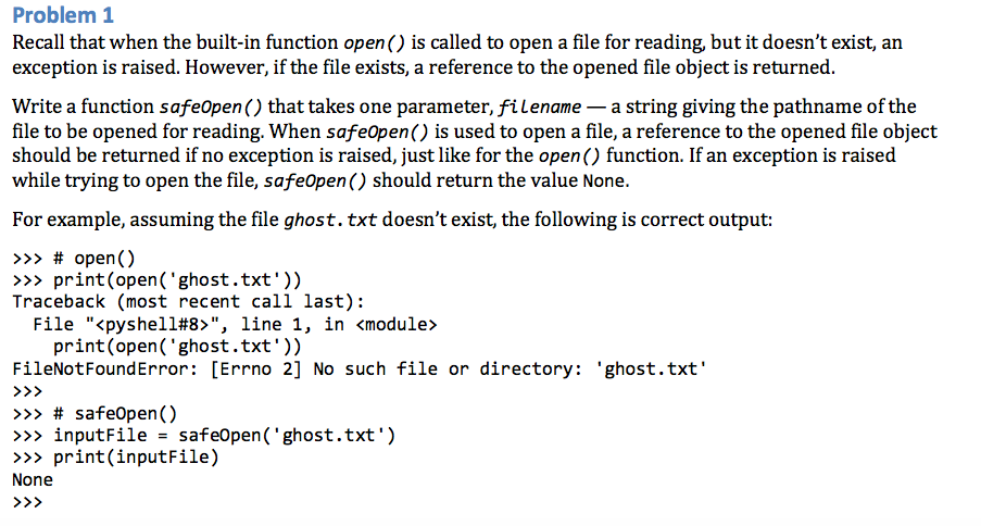 Solved Problem 1 Recall That When The Built in Function Chegg