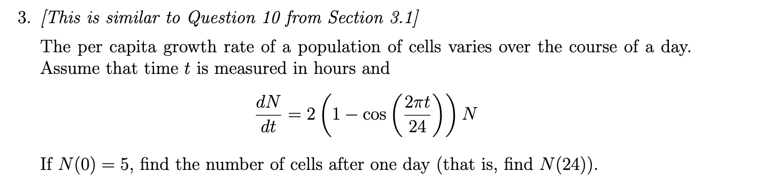 Solved [This is similar to Question 10 from Section 3.1] The | Chegg.com