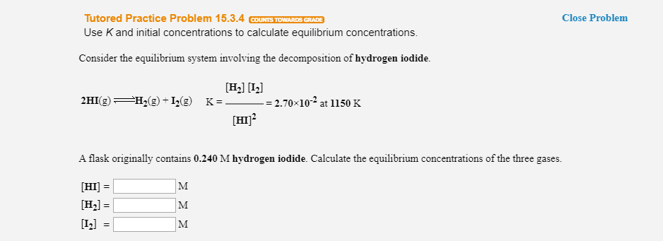 Solved Close Problem Tutored Practice Problem 15.3.4 COUNTS | Chegg.com