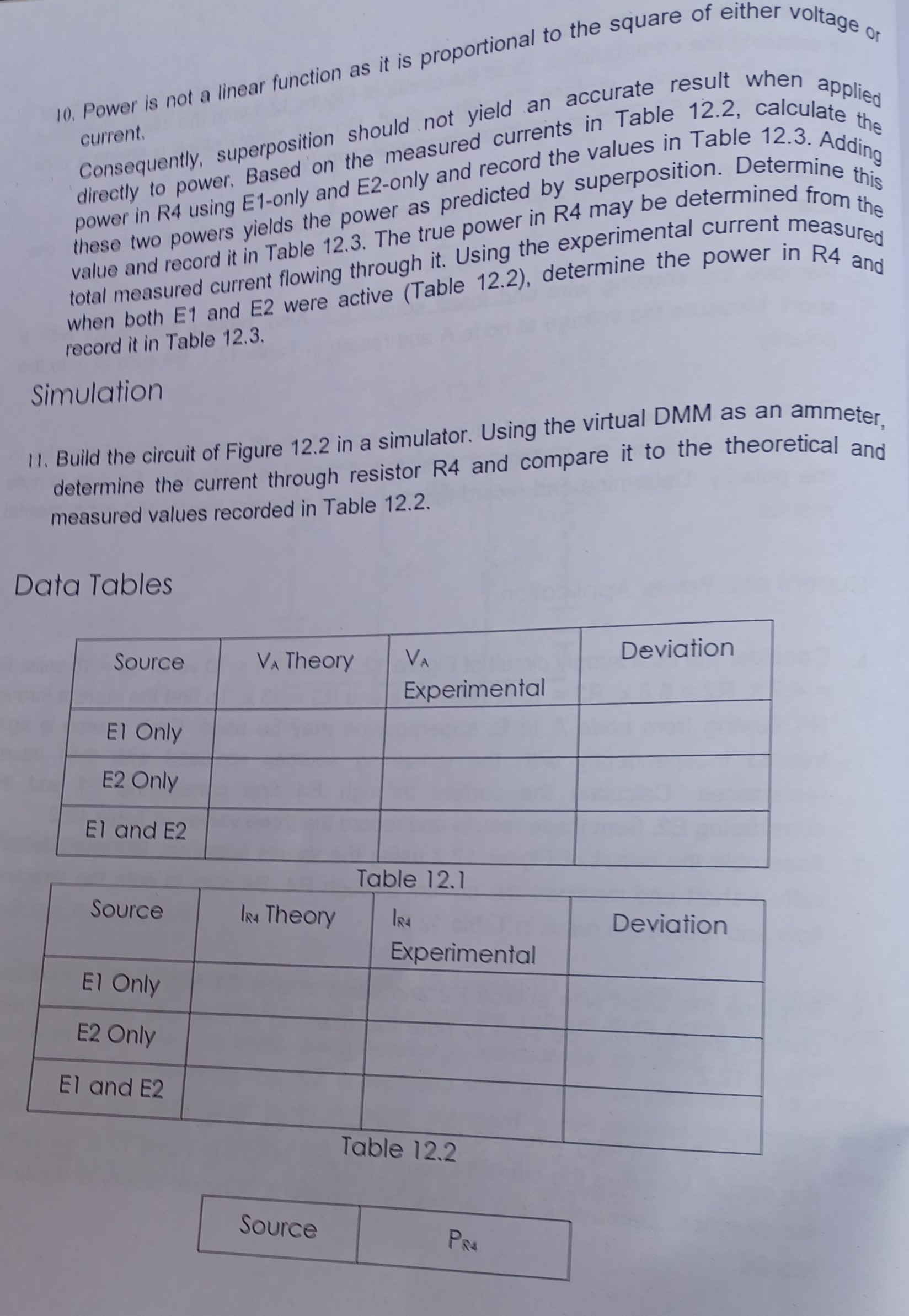 Solved Complete the tables and answer the questions on the | Chegg.com